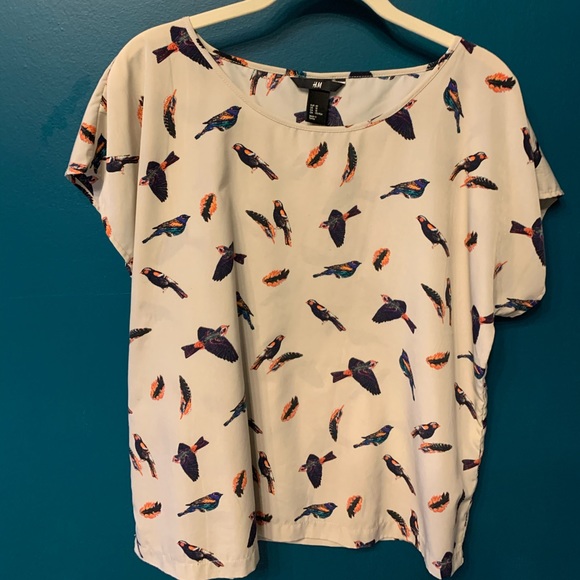 H&M | Tops | Hm Bird Blouse | Poshmark